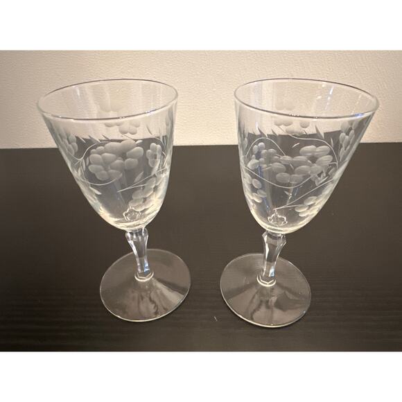 Libbey | Dining | Mid Century Libbey Glass Embassy Wine Glasses 955 ...